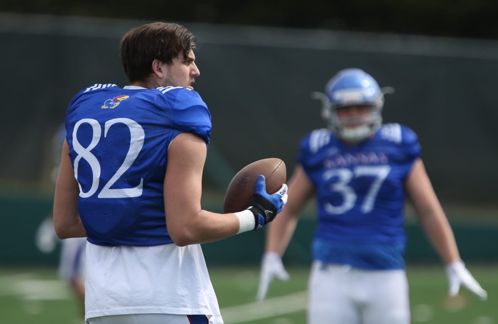 Jayhawks ‘very excited’ about James Sosinski’s potential at TE | News ...